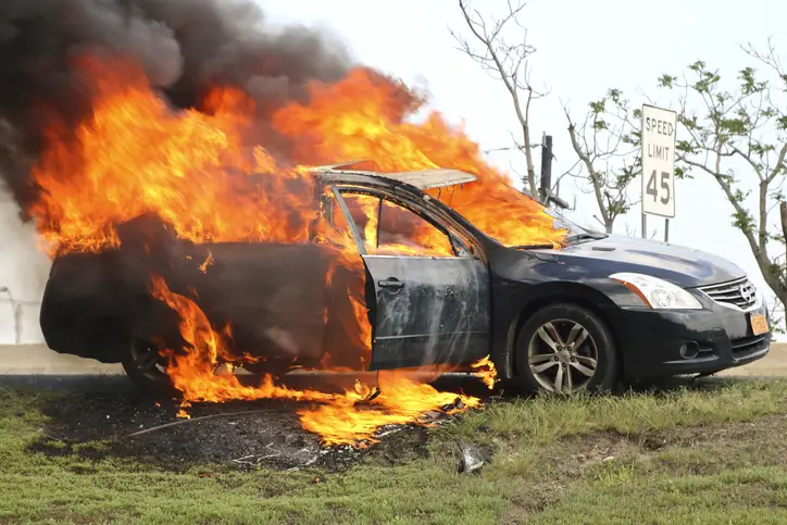 Car fire - causes, how to prevent with safety tips